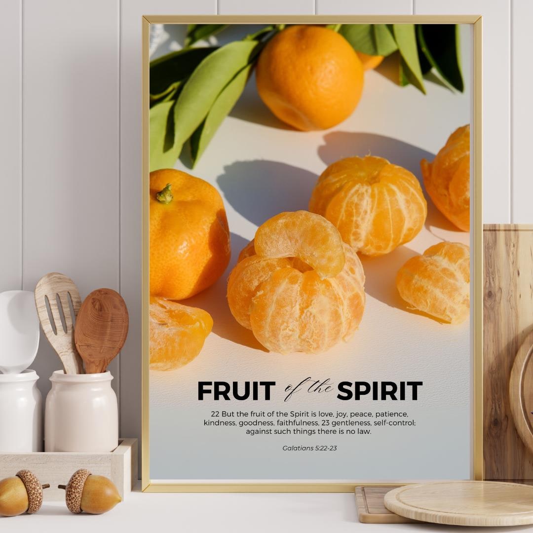 Fruit of the Spirit Poster. Galatians 5:22-23. Instant Digital Download ...