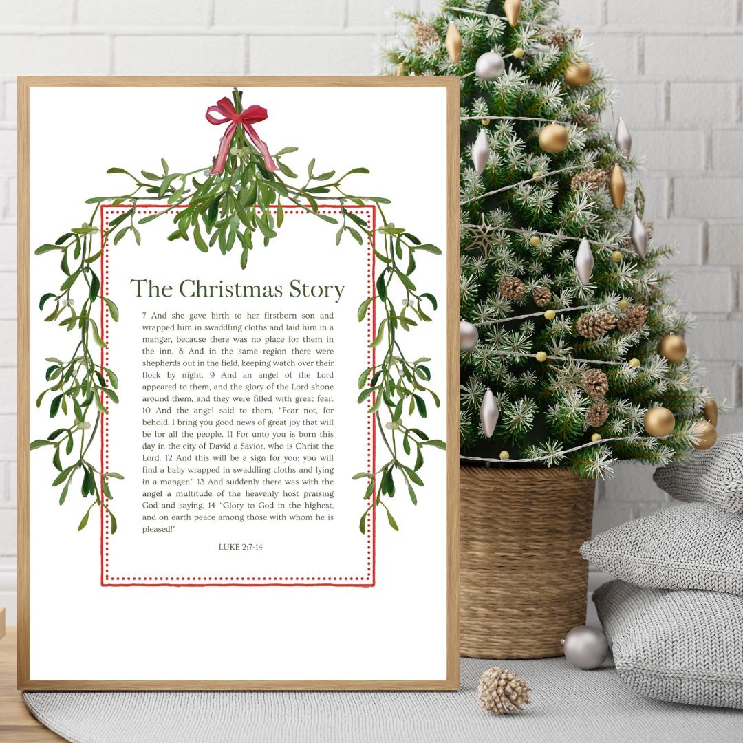 The Birth of Jesus Christmas Story. Christmas Decorations. Christian ...