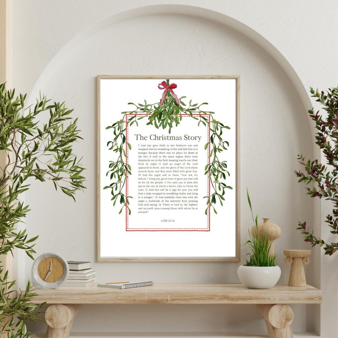 The Birth of Jesus Christmas Story. Christmas Decorations. Christian ...