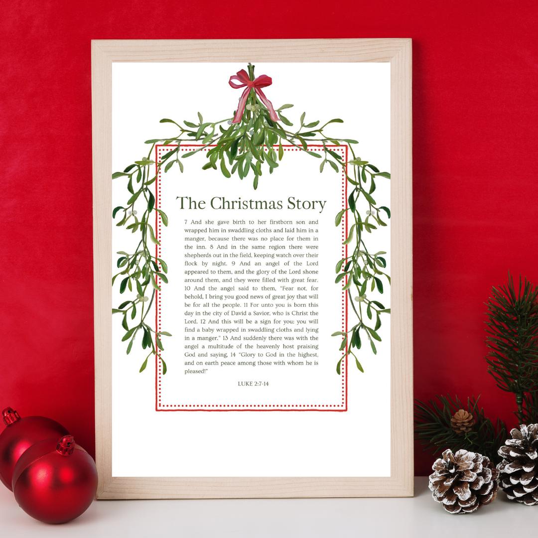 The Birth of Jesus Christmas Story. Christmas Decorations. Christian ...