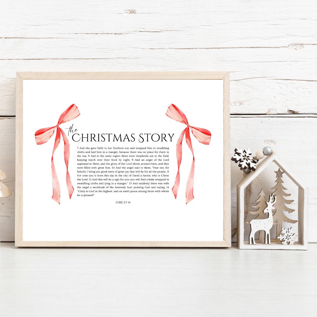 The Birth of Jesus Christmas Story. Christmas Decorations. Christian ...