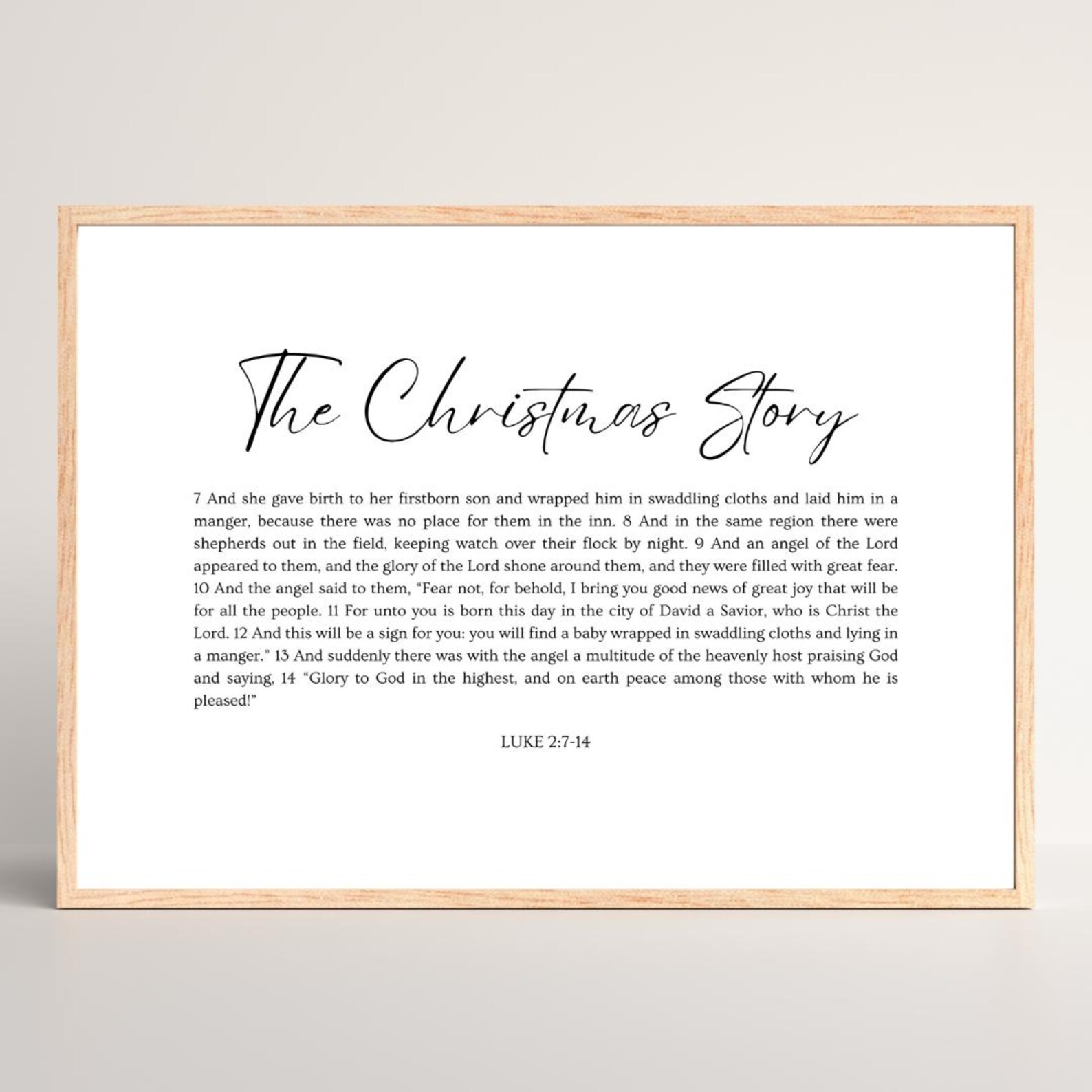 The Birth of Jesus Christmas Story in Black & White. Scripture Based ...