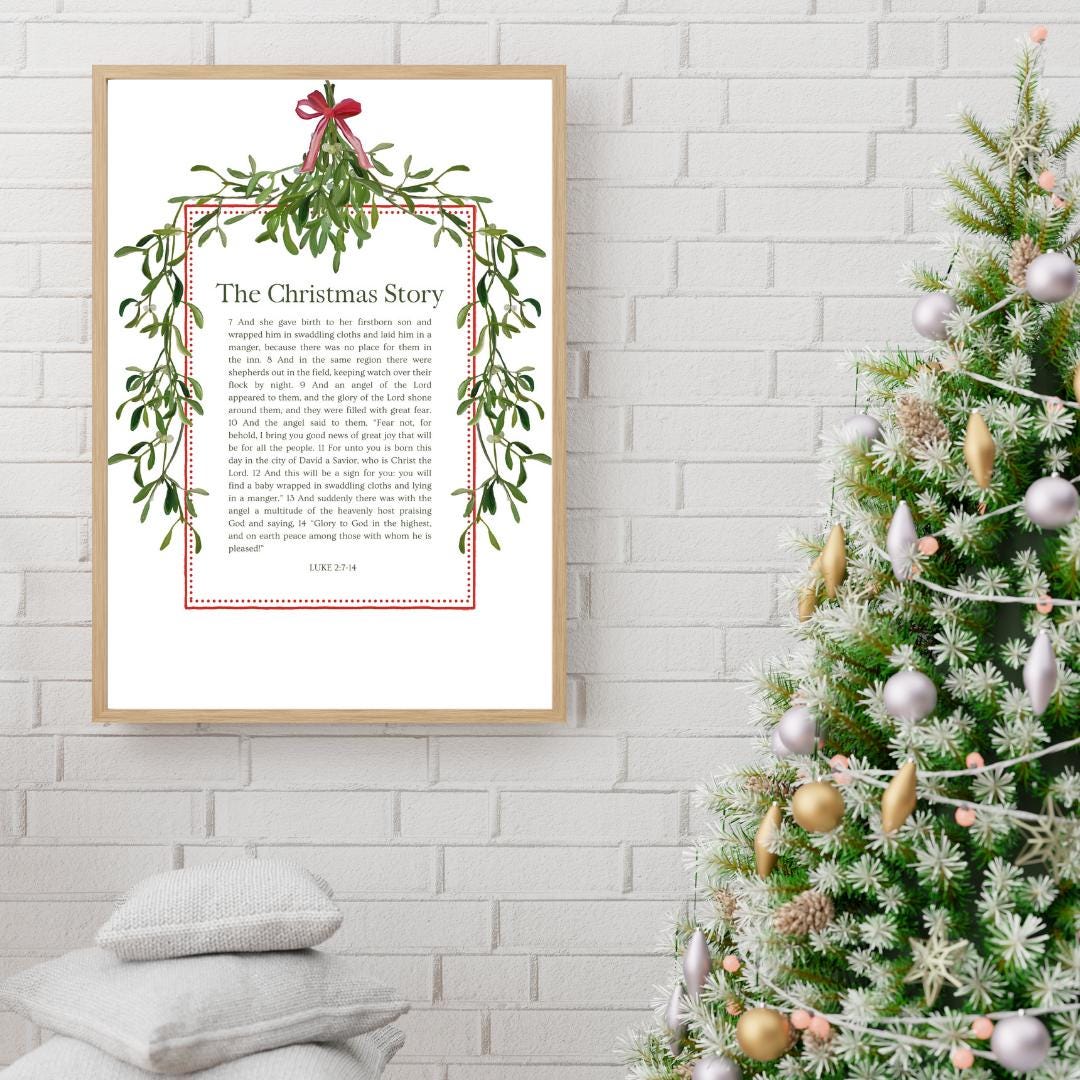 The Birth of Jesus Christmas Story. Christmas Decorations. Christian ...