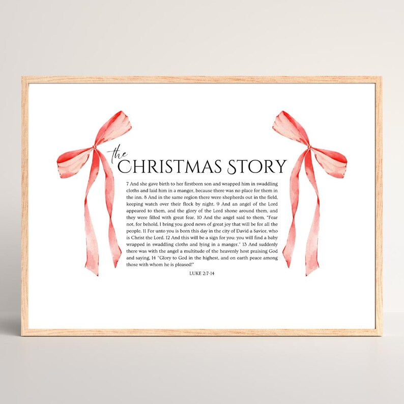 The Birth of Jesus Christmas Story. Christmas Decorations. Christian ...