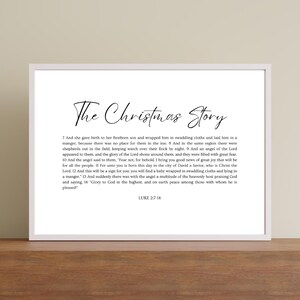 The Birth of Jesus Christmas Story in Black & White. Scripture Based ...