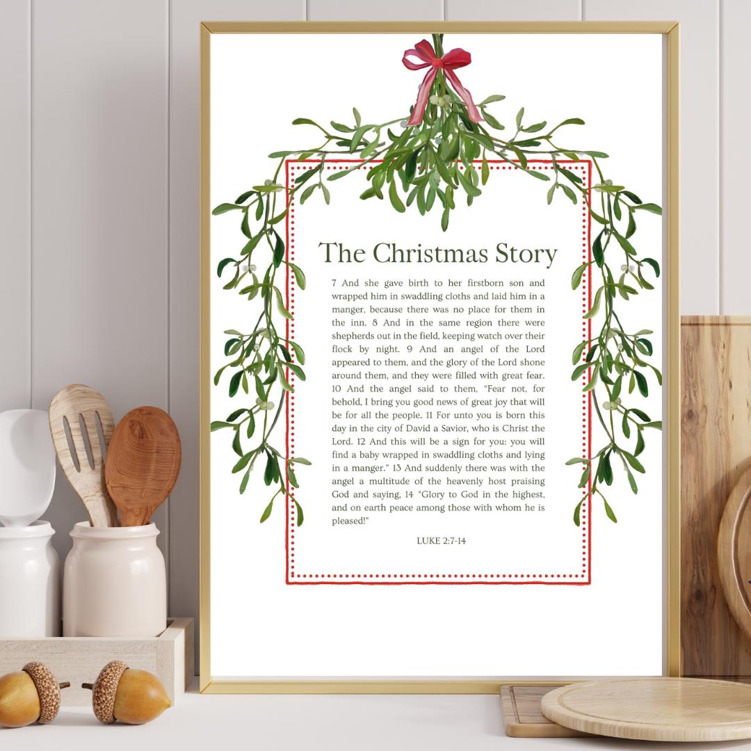 The Birth of Jesus Christmas Story. Christmas Decorations. Christian ...