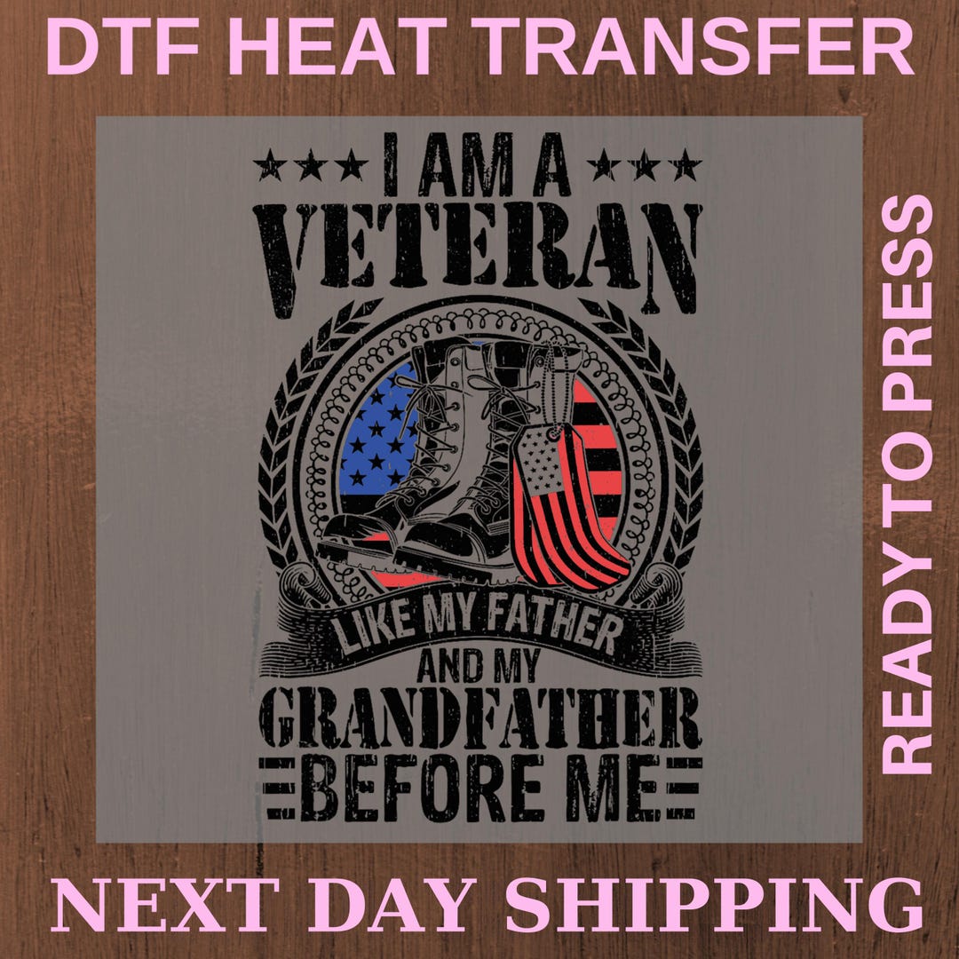 Grandfather Dtf, Father Ready to Press DTF, Father Dtf,dad Shirt Iron ...