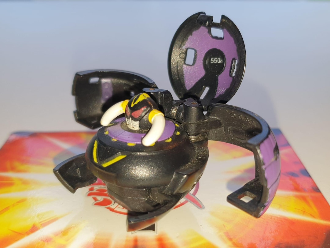 Bakugan Shadow Vulcan 550g Black Darkus Rare Battle Brawlers - Fast ...