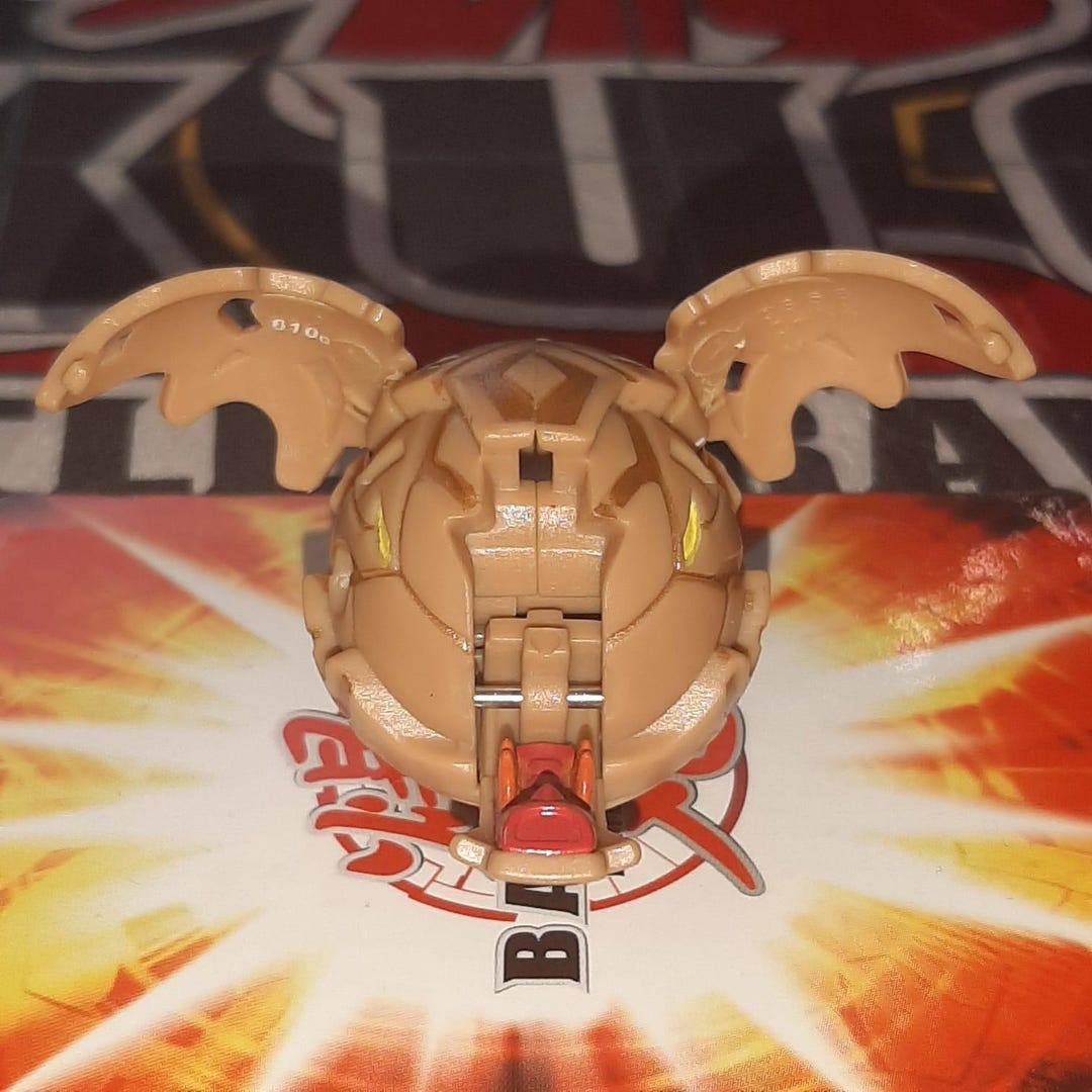 Bakugan Tuskor Battle Brawlers Tan Subterra B2 610g RARE - Fast ...
