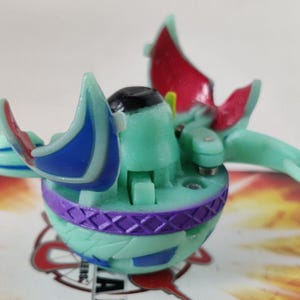 Bakugan Preyas Diablo 400g BAKUFLIP Blue Aquos Battle Brawlers RARE ...