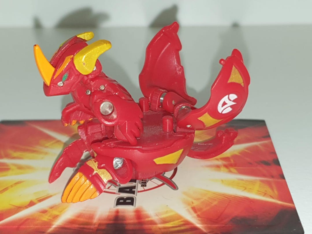 Bakugan Pyrus Helix Dragonoid 740G Red Gundalian Invaders - Etsy