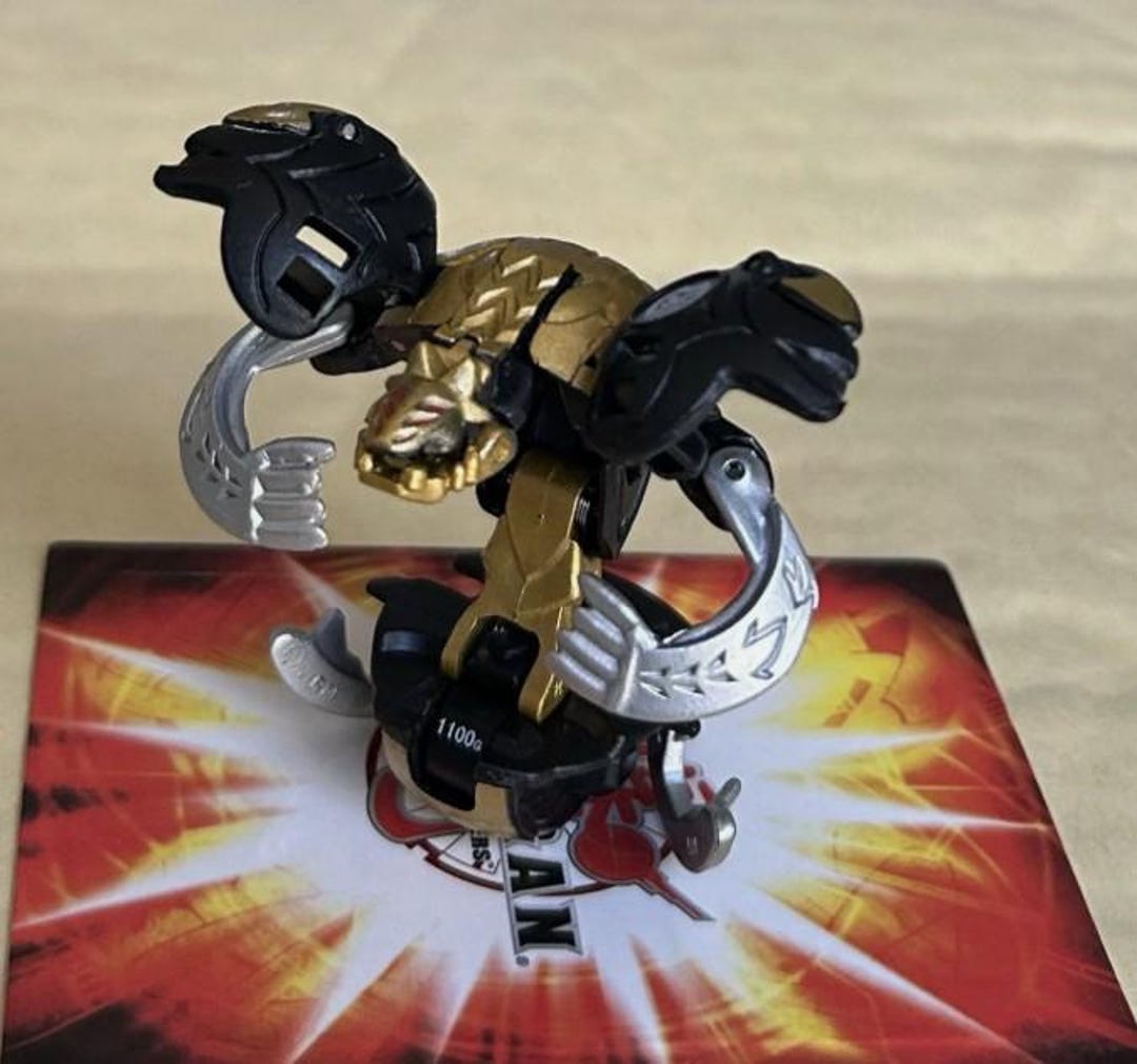 Bakugan Razenoid Black Darkus BAKUGOLD 1100G Mechtanium Surge G-change ...
