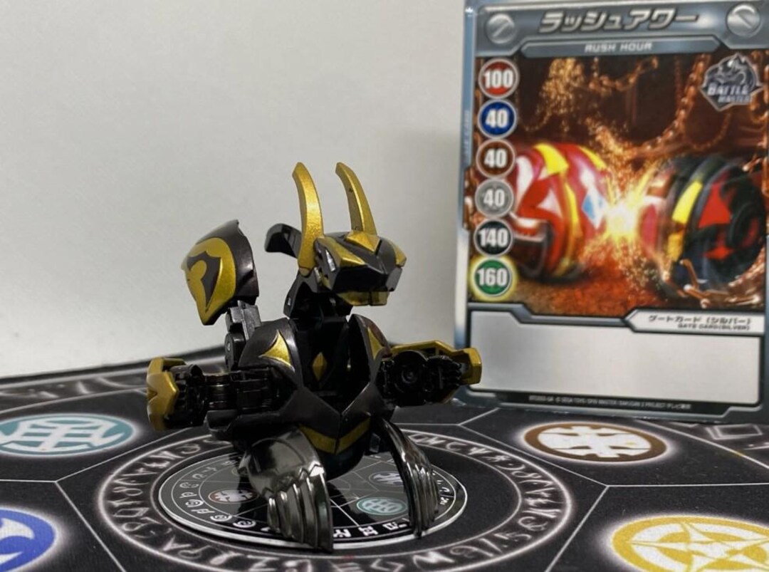 Bakugan Pyrus Flare Dragaon Gold Ver. Bakutech Japan Import Rare - Fast ...