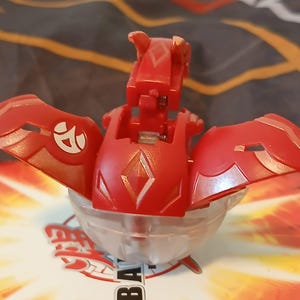 Bakugan Pyrus Hyper Dragonoid Mutation Half Crystal Clear 720g RARE ...