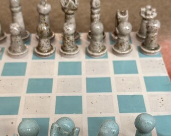 Handmade Ceramic Chess Set - Etsy