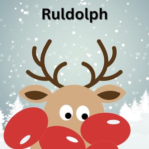 Rudolph Pin the Nose Christmas Party Game for Kids - Fun Printable ...