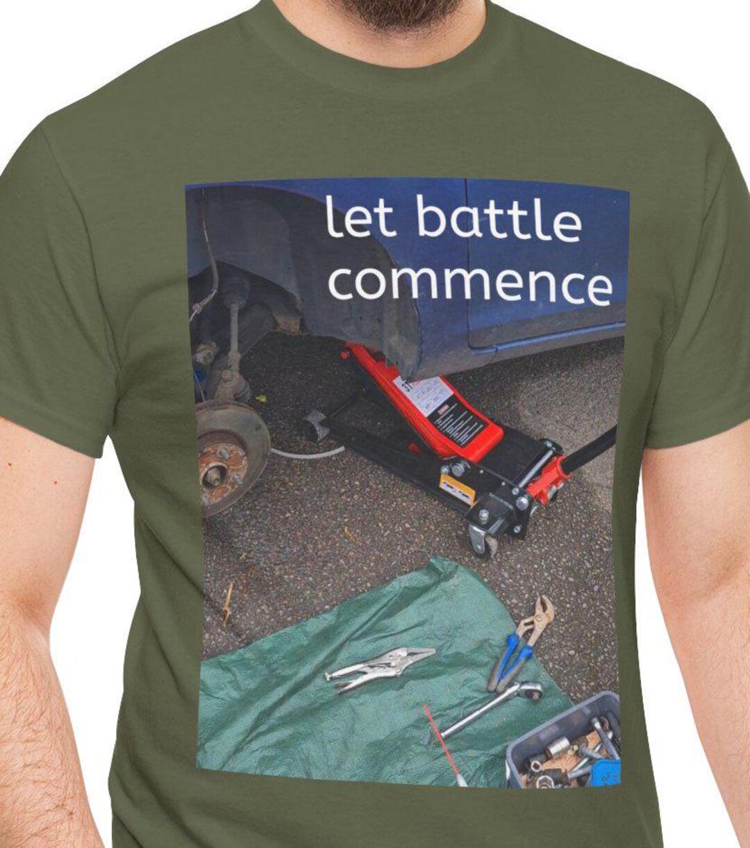 Mechanic's Battle Tee, Funny Car Lover Shirt, Unisex Heavy Cotton Tee ...