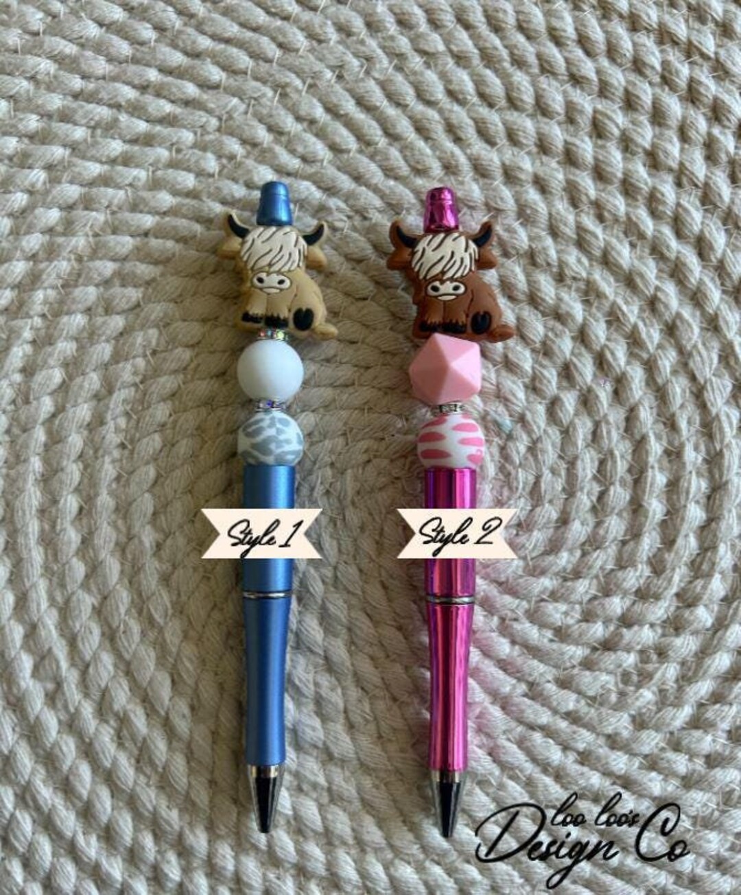 Highland Cow Pen Cow Pens Silicone Bead Pen Gifts for Her - Etsy