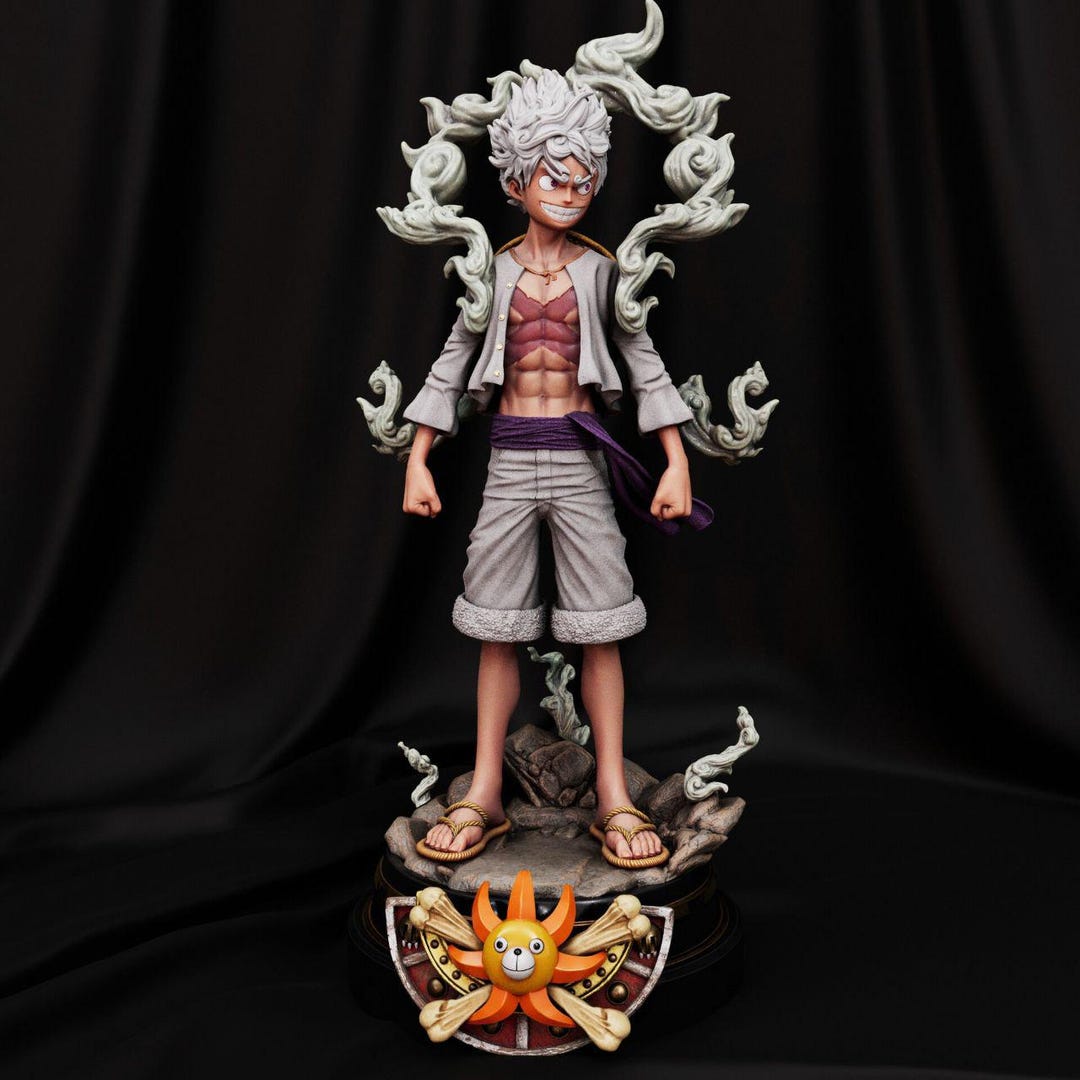 One Piece Luffy Gear 5 3D Print STL File Downloadable Model for ...