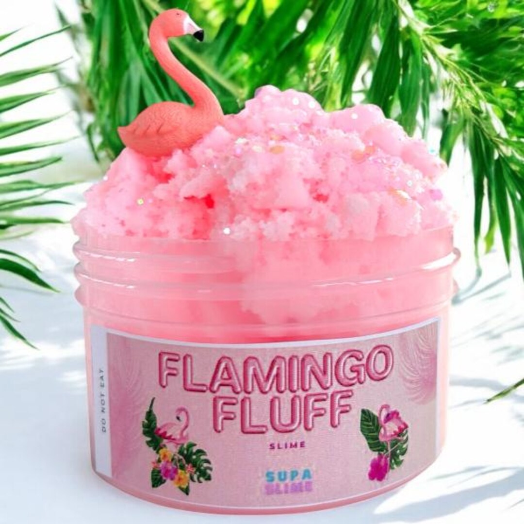 Flamingo Fluff Slime - Pink Cloud Fluffy Soft Slime, Cute Slime ...