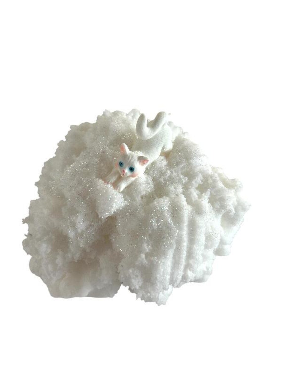 Fluffy Cat Slime White Cloud Fluffy Soft Slime, Cute Cat Slime, Scented ...