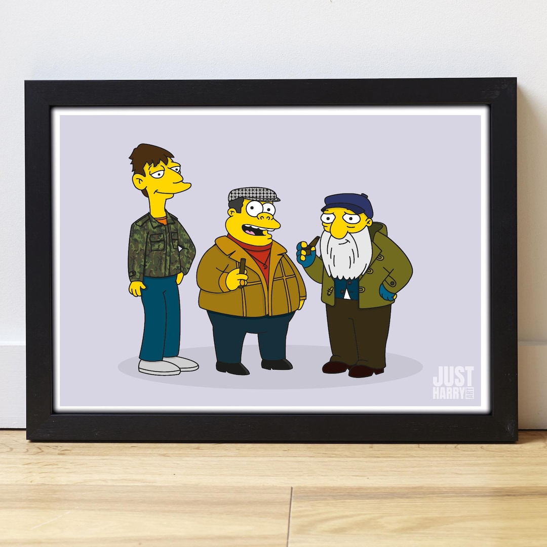 Only Fools & Horses X Simpsons A5 Print - Etsy UK