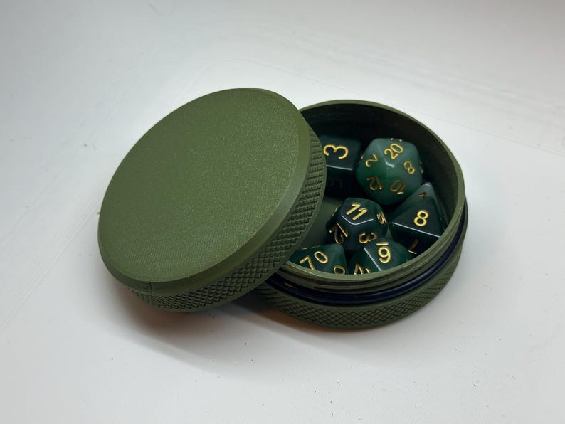 Dice Tin 40-pack: Tin of Holding - Storage Container With O-ring Seal ...