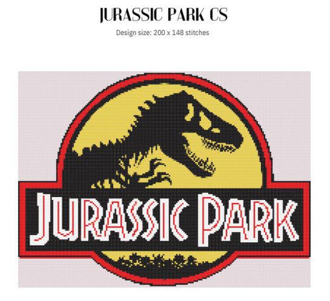 Jurassic Park Cross Stitch Pattern - Etsy