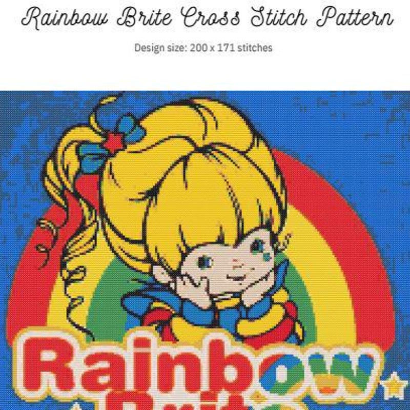 Rainbow Brite Pattern - Etsy