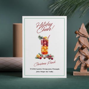 Christmas Signature Drinks Holiday Signature Cocktails Wedding Bar Menu ...