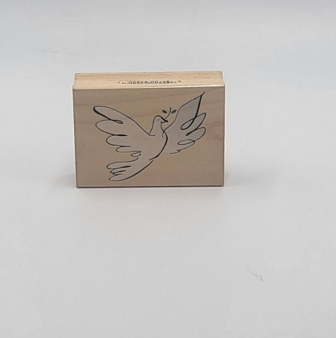 Flying Sketched Dove Hero Arts Rubber Stamp Peace Bird - Etsy