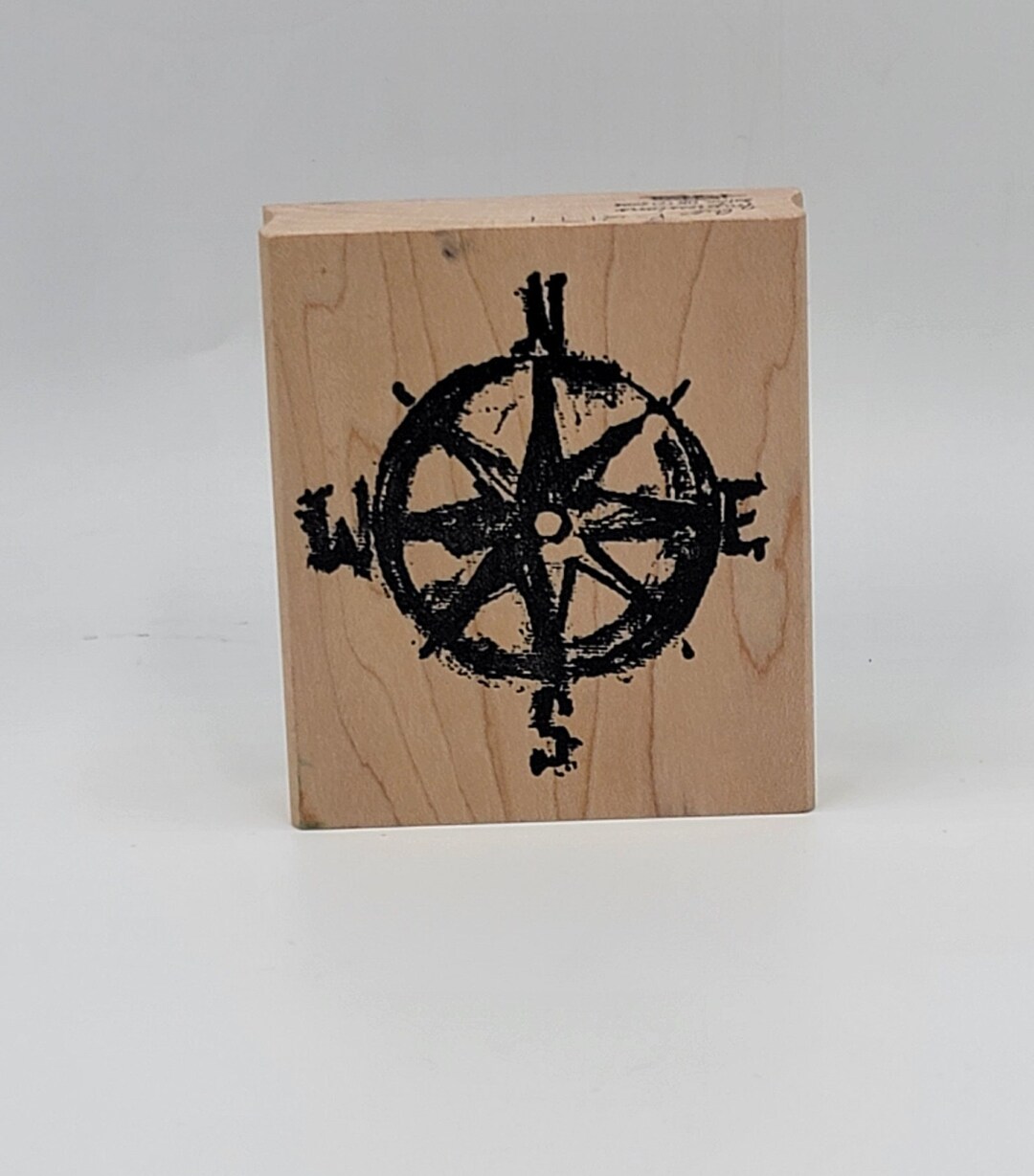 Vintage Travelers Compass Rubber Stamp Art Impressions - Etsy