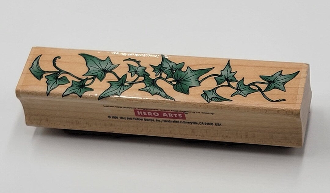 Ivy Greenery Border Hero Arts Rubber Stamp - Etsy