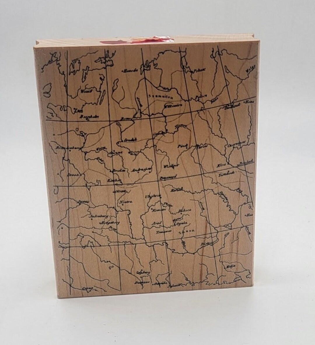 Hero Art Antique Historical Map Background Vintage Rubber Stamp ...