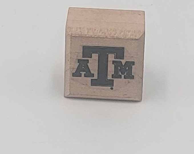 Texas A&M University Rubber Stamp Football TAMU College Logo Aggies - Etsy