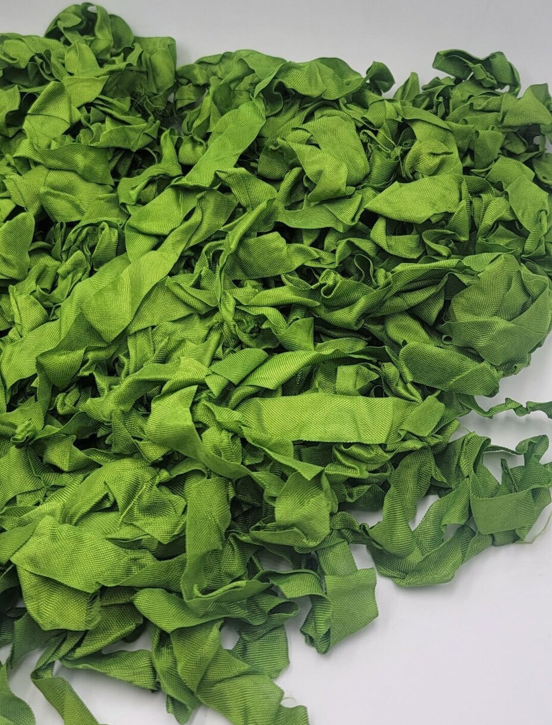 Gracious Green Chic RIBBON Crinkled Seam Binding Rayon Autumn Color - Etsy