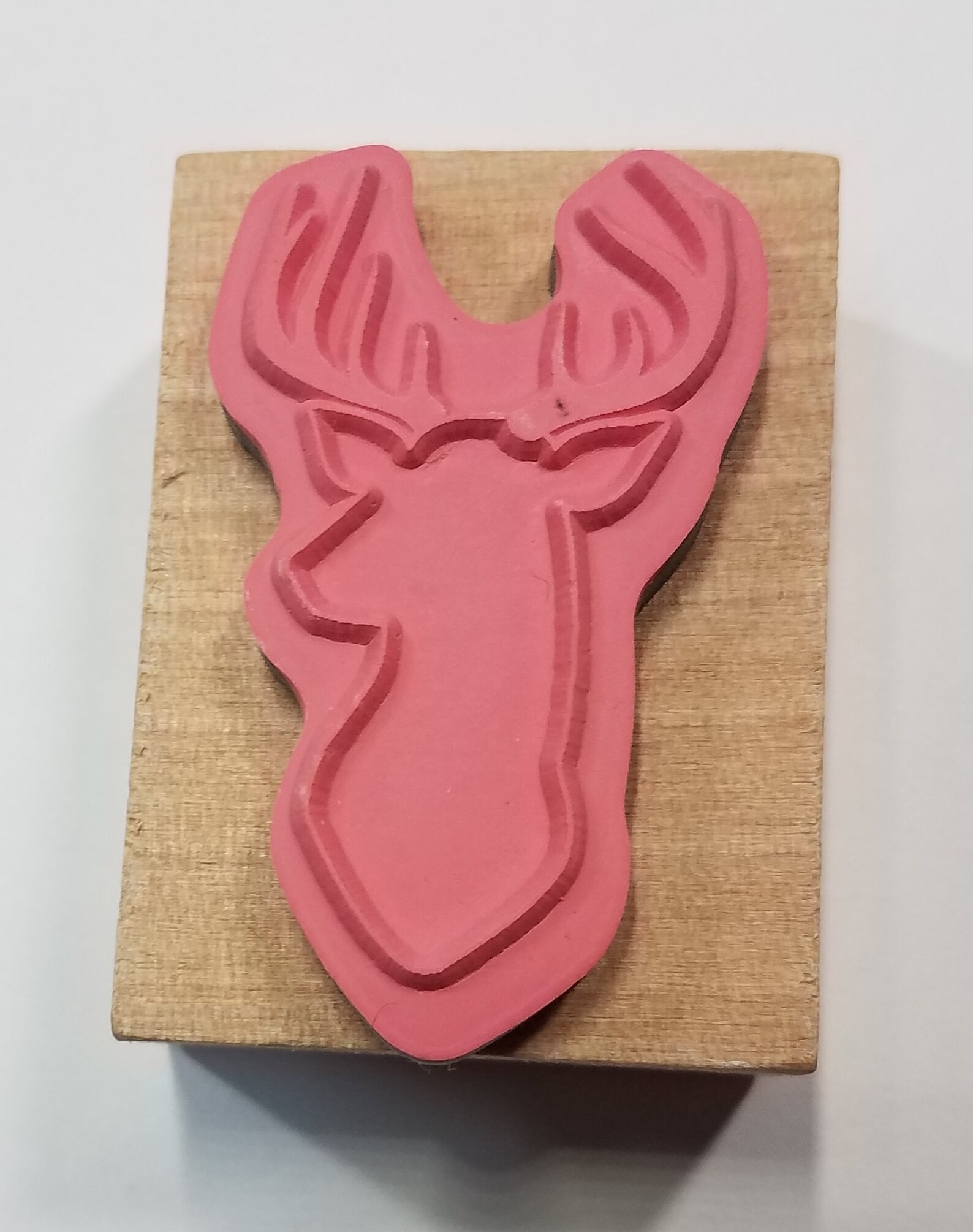 Small Deer Head Wall Mounted Hunting Rubber Stamp - Etsy