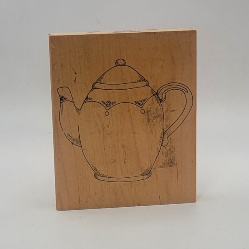 Teapot Rubber Stamp - Etsy