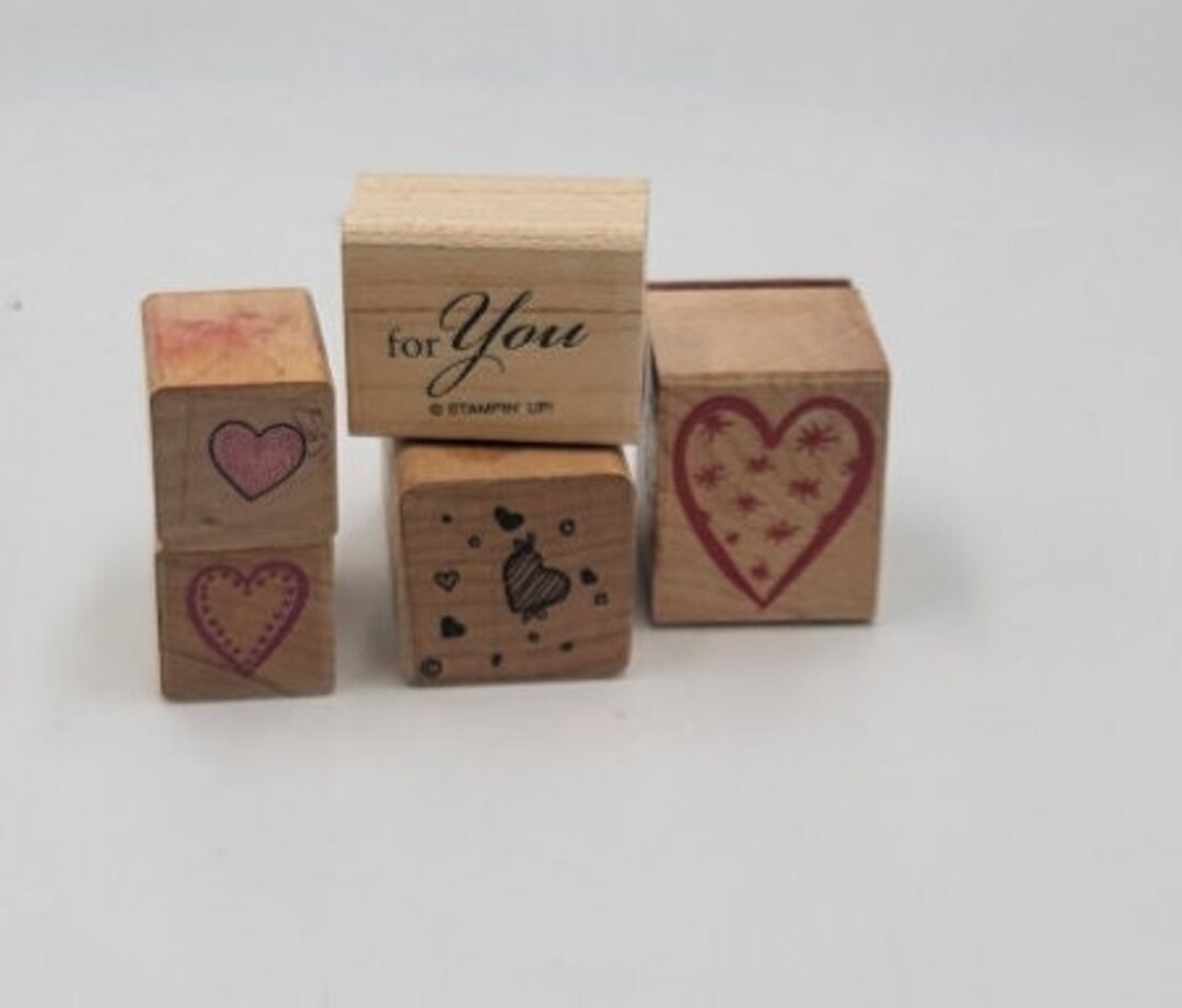 For You Gentle Sweet Hearts Small Rubber Stamp Set Valentines - Etsy