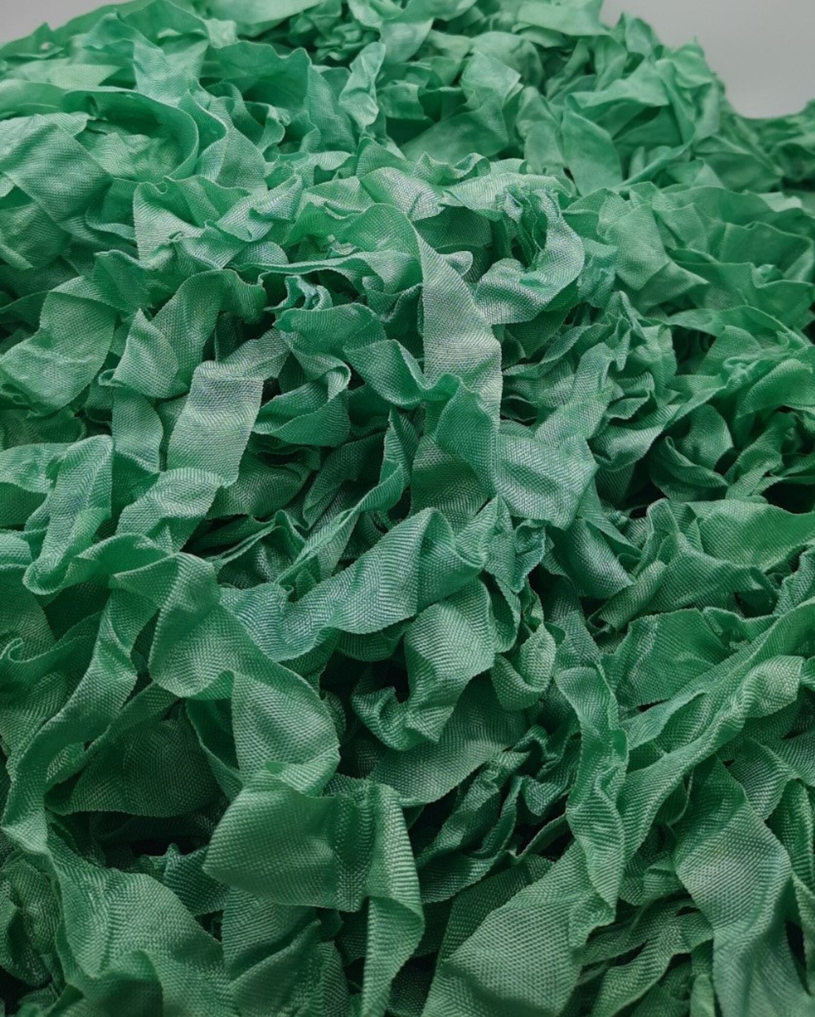 Sweet Mint Green Shabby Chic Vintage Rustic RIBBON Crinkled - Etsy