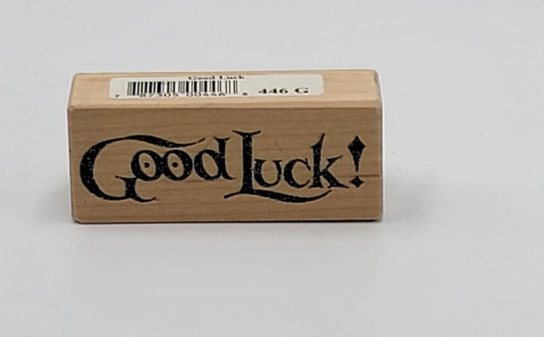 Good Luck Saying Rubber Stamp Irish Font - Etsy