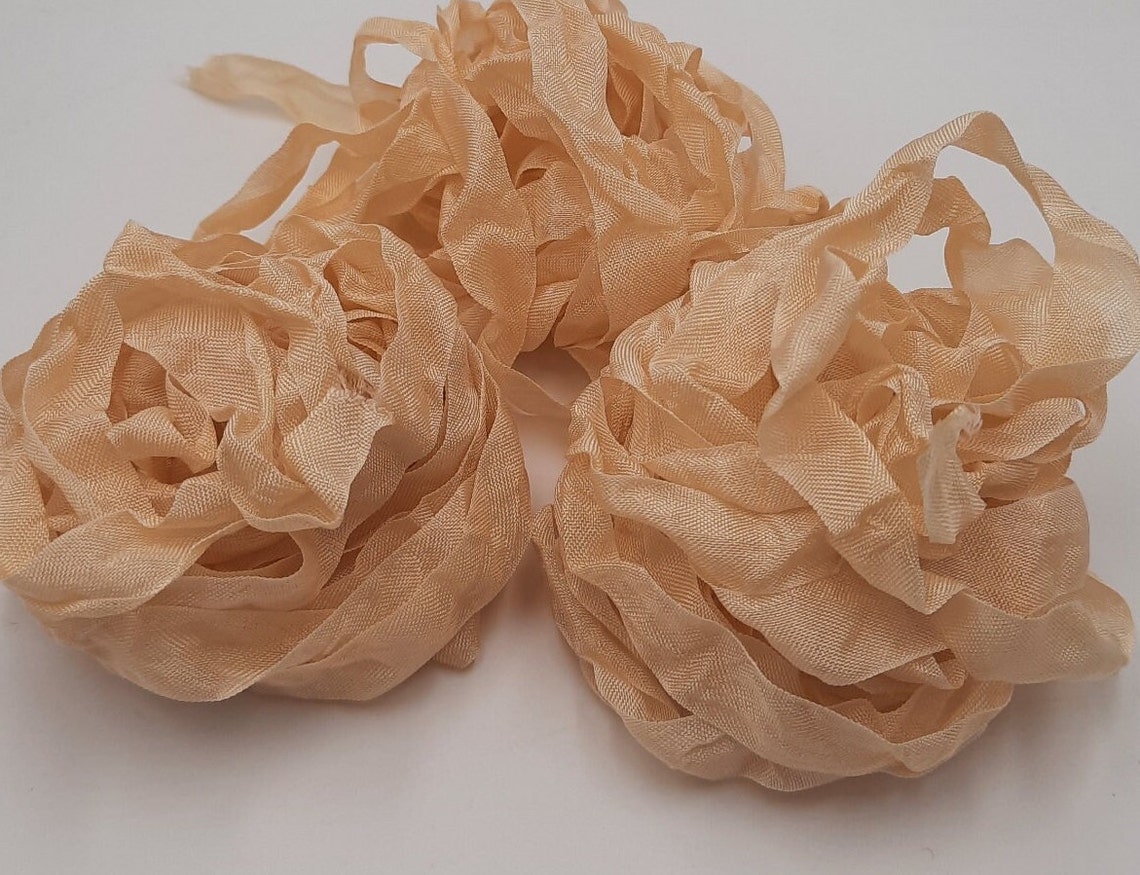 Vanilla Cream Shabby Chic Vintage Rustic RIBBON Crinkled Style - Etsy