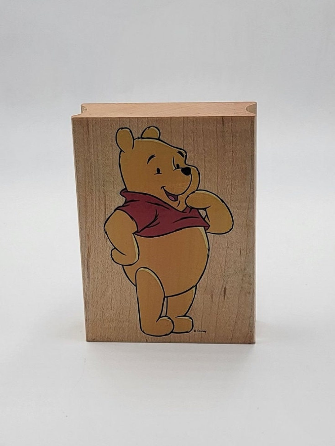 Large Disney Winnie the POOH Laughing Rubber Stamp Bear - Etsy
