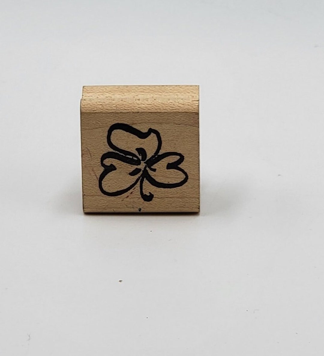 3 Leaf CLOVER Shamrock Rubber Stamp Irish Denami - Etsy
