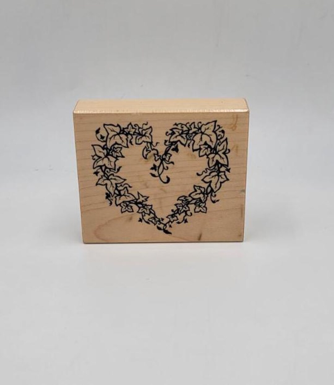 English Ivy Heart Wreath PSX Rubber Stamp - Etsy