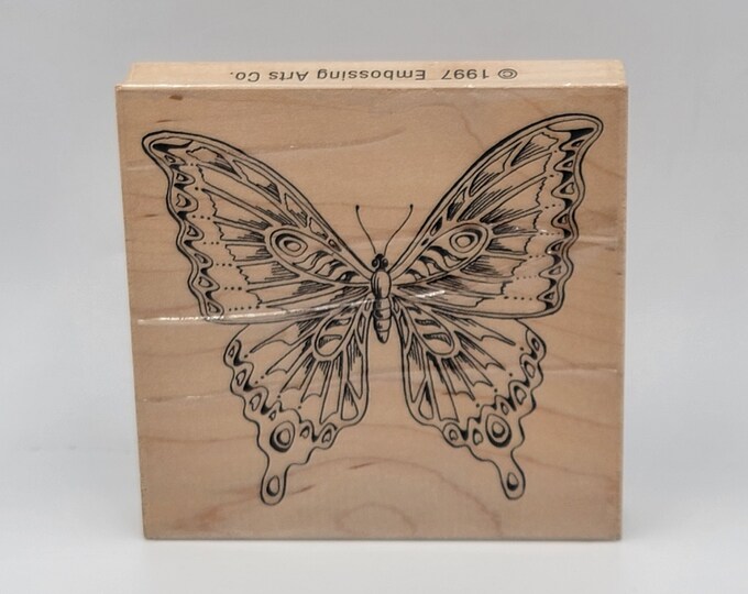 Exotic Butterfly Large Background Rubber Stamp - Etsy