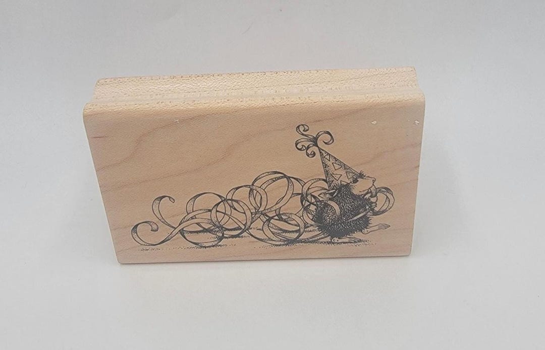 House Mouse MONICA Party Streamers Spellbinders Rubber Stamp - Etsy