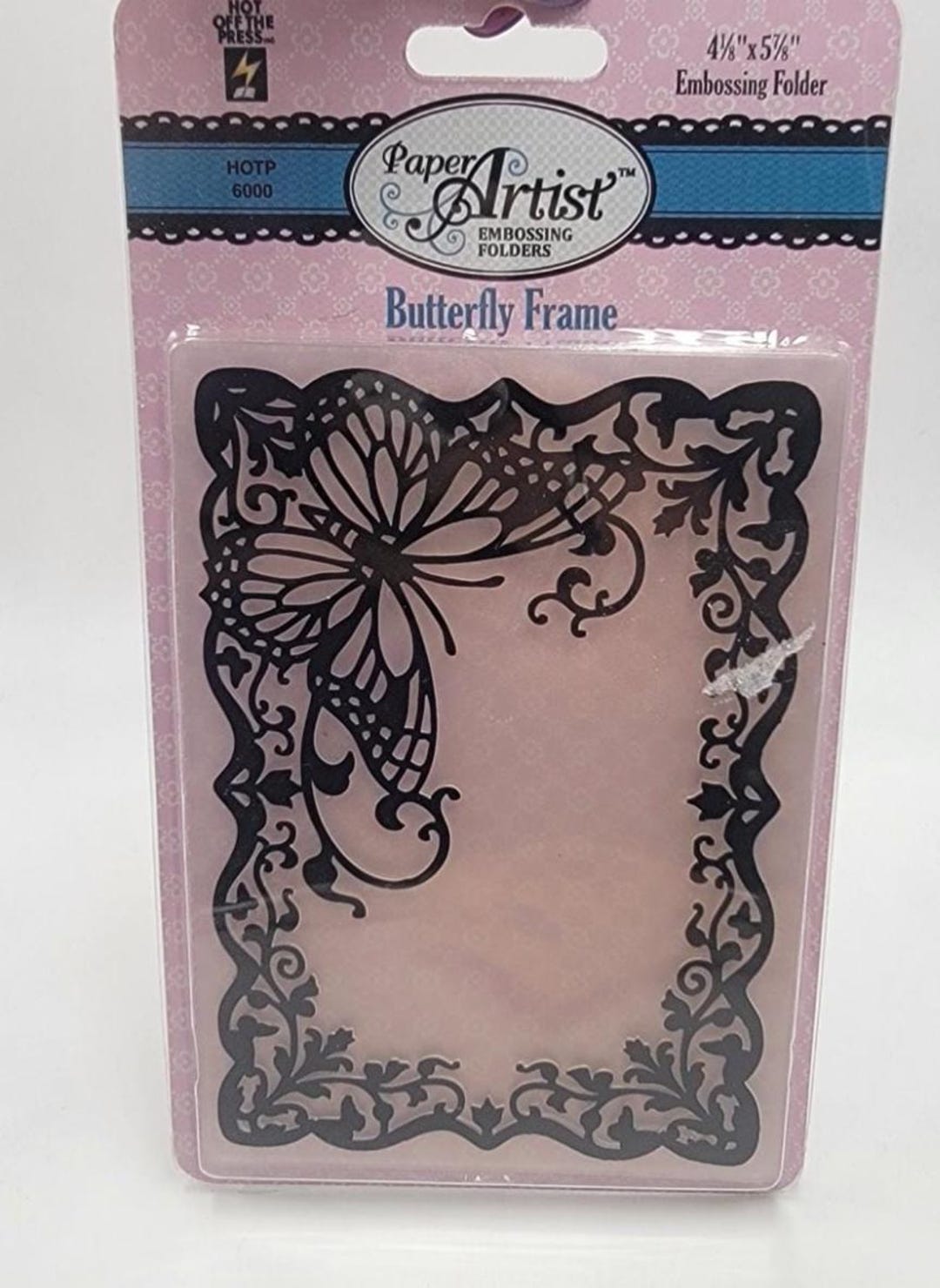 Paper Artist Embossing Folder Butterfly Frame Ivy Scallop - Etsy