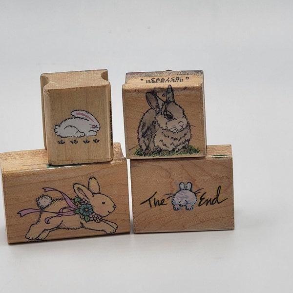 Bunny Rubber Stamp - Etsy