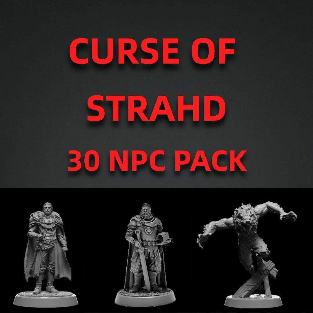 Curse of Strahd Adventure Pack 30 Dnd Miniatures Characters/npc's ...